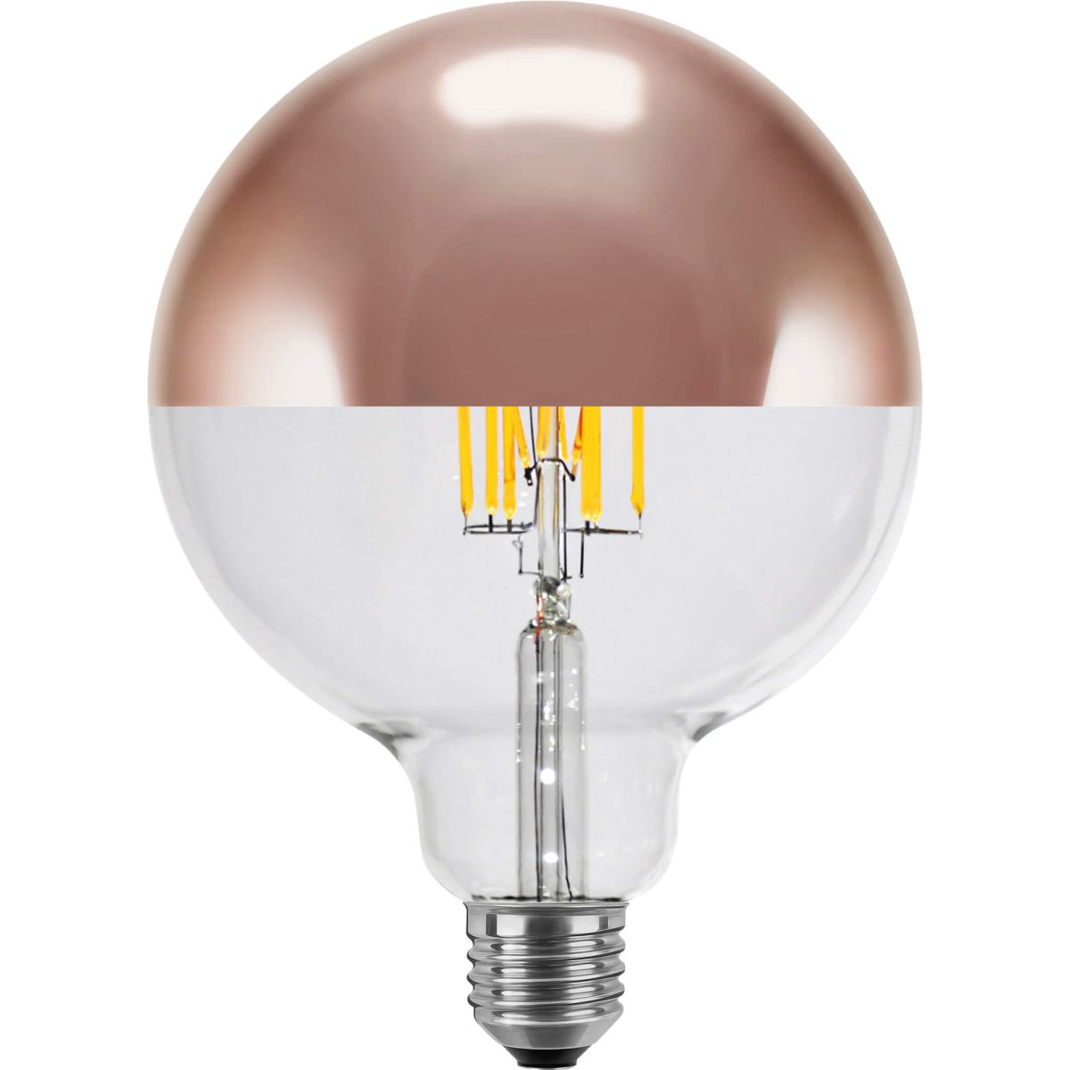 Segula Vintage LED Globe E27 G125 Mirror Head Copper - 550lm 2700K - D