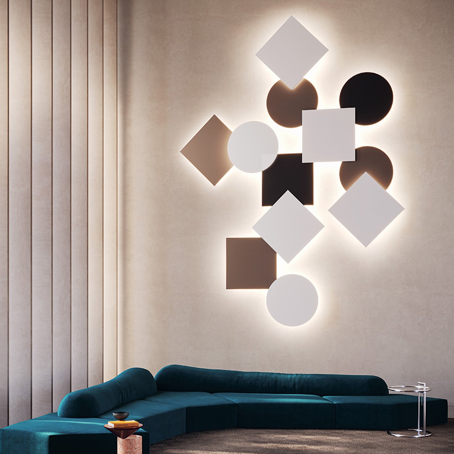 Lodes Puzzle Mega Square Wall/Ceiling Lamp