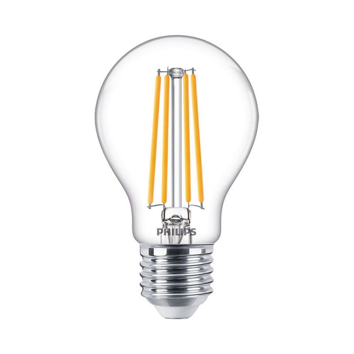 Philips Master Value LED Bulb E27 A60 Clear - 806lm 2700K - Dimmable