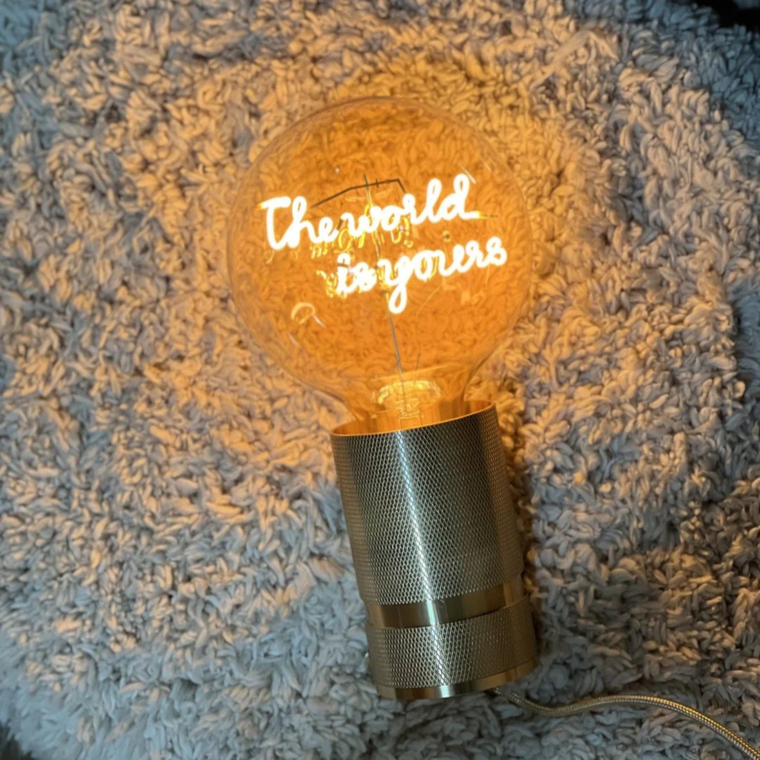 MITB by Elements Lighting The world is yours E27 Bulb | LampTwist
