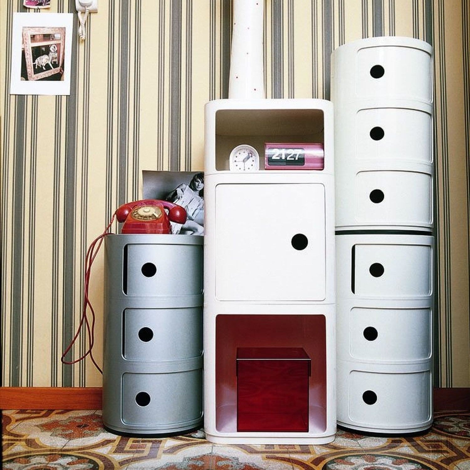 Kartell Componibili Classic Big Round Storage Unit | LampTwist