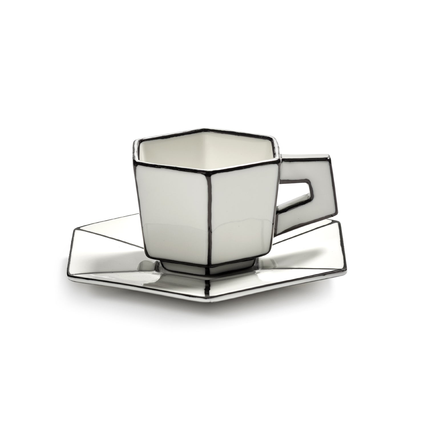 Serax Carte Blanche Espresso Cup with Saucer - Set of 2 | LampTwist