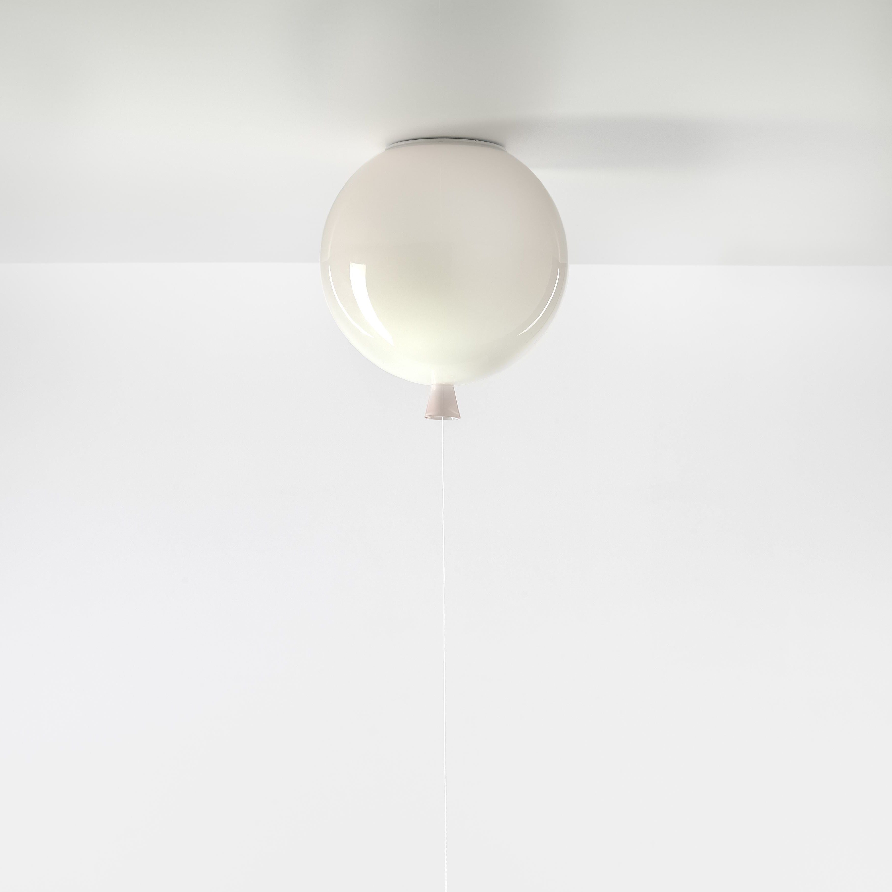 Brokis Memory Small PC878 Ceiling Lamp (Light Pink, Glossy, White Cord