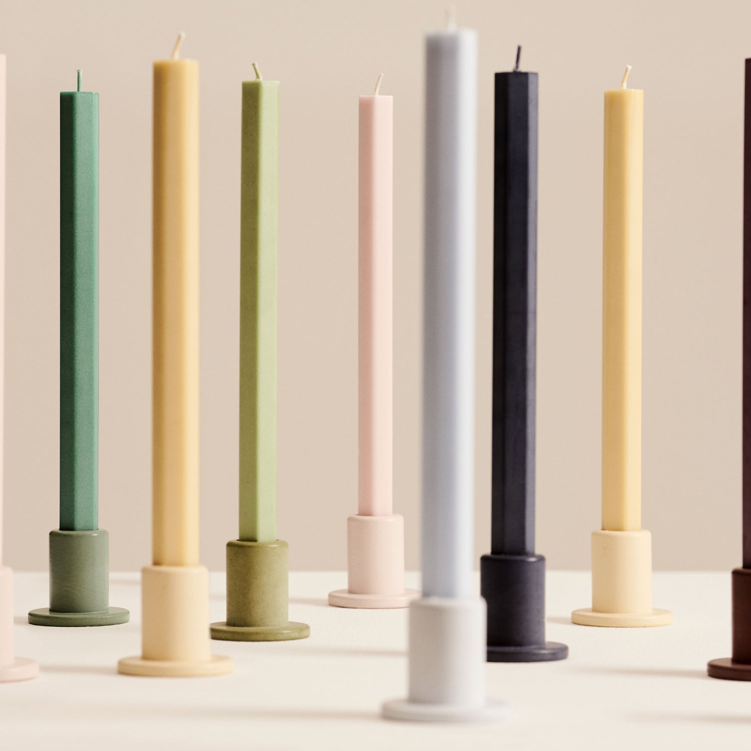 Hay Hexagon Candle - Set of 4 | LampTwist