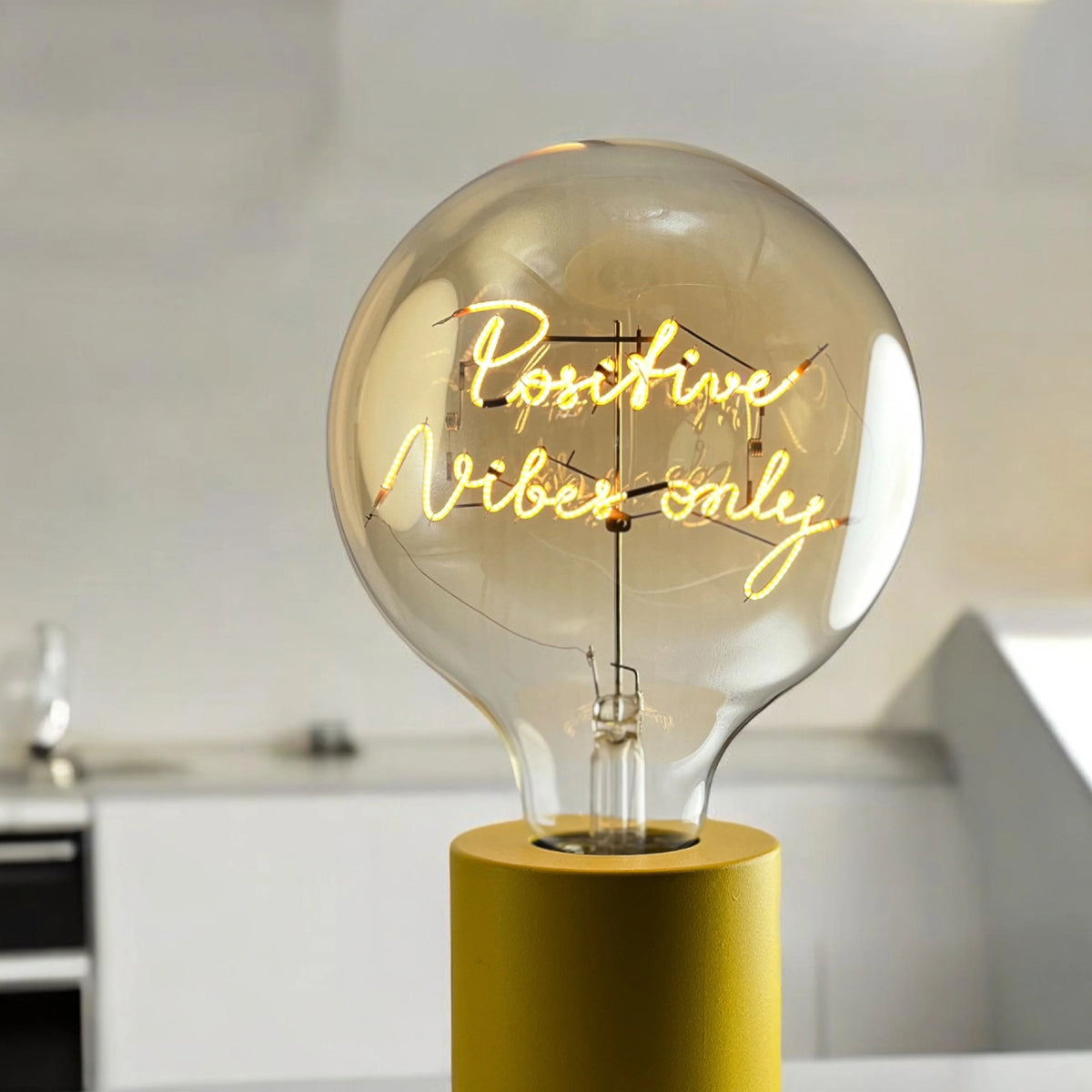 MITB by Elements Lighting Positive Vibes Only E27 Bulb | LampTwist