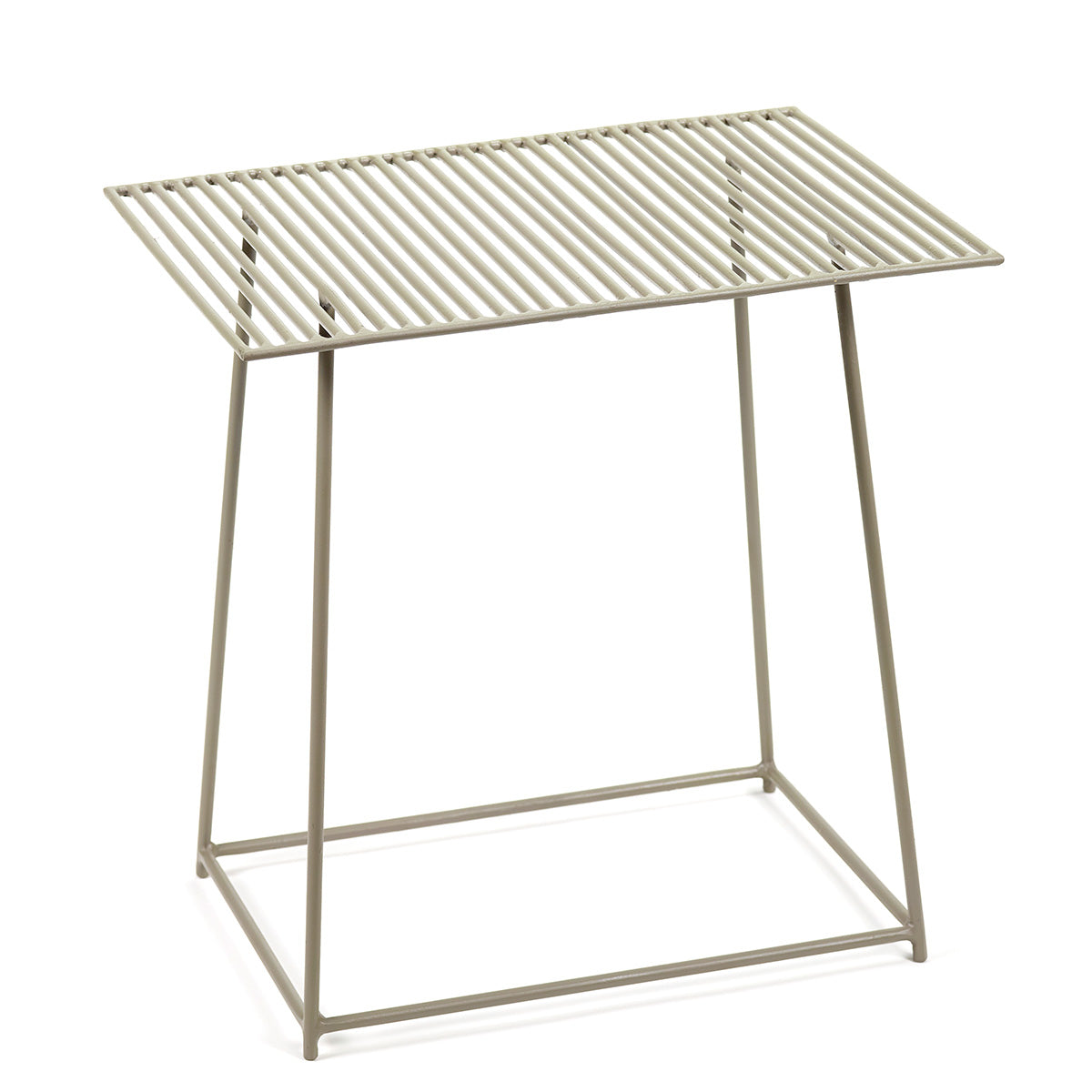 Serax Side Table Filippo Grey Metal Sculptures