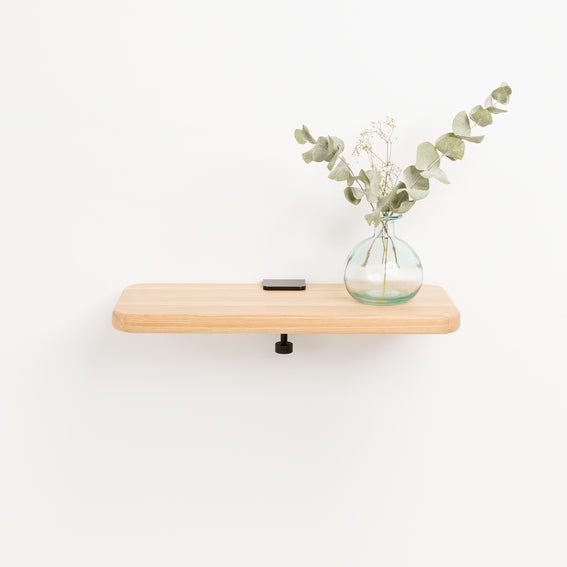 Tiptoe Solid Oak Wall Shelf | LampTwist