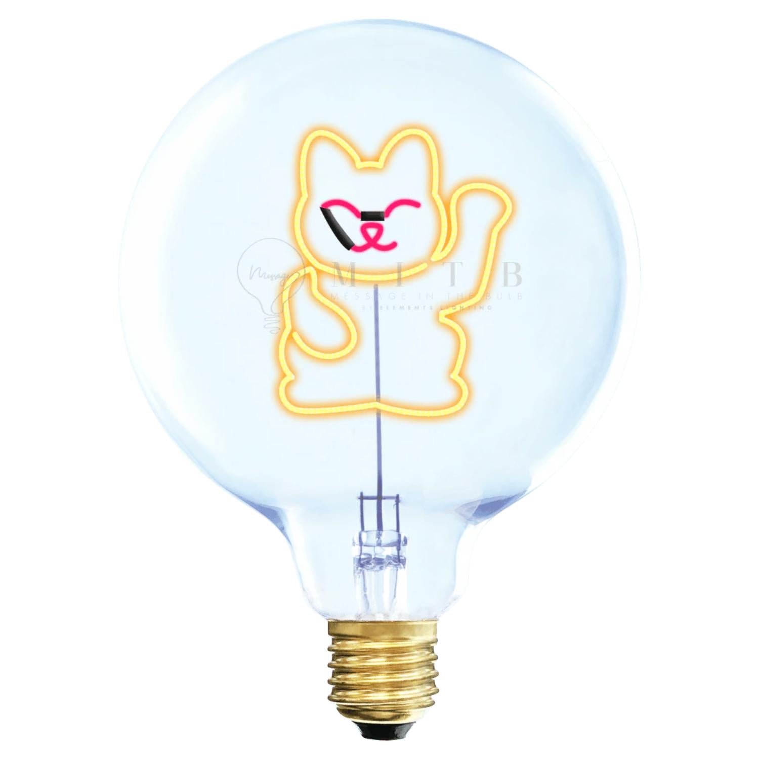 MITB by Elements Lighting Lucky Cat E27 Bulb | LampTwist