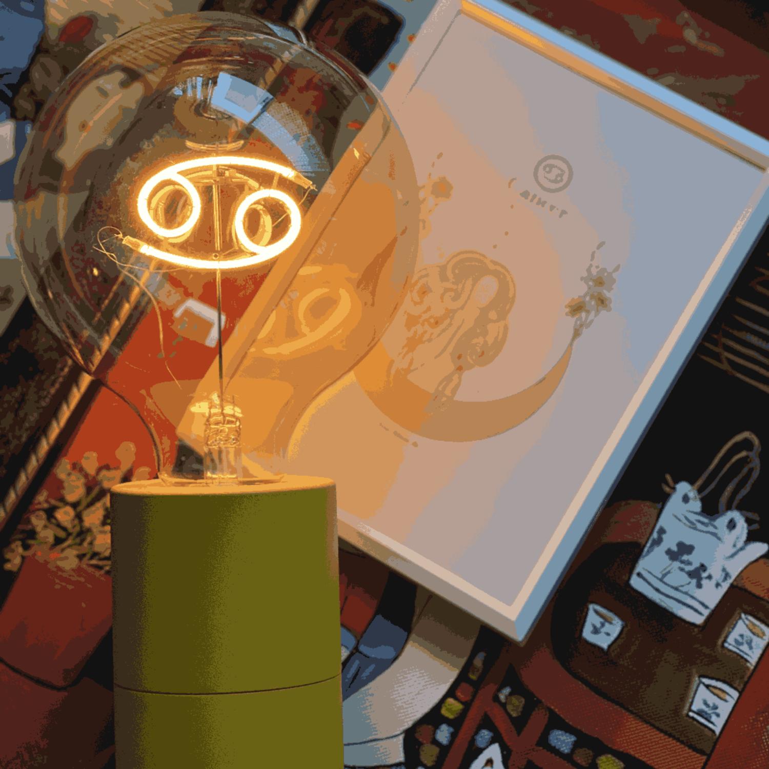 MITB by Elements Lighting Zodiac Cancer E27 Bulb | LampTwist