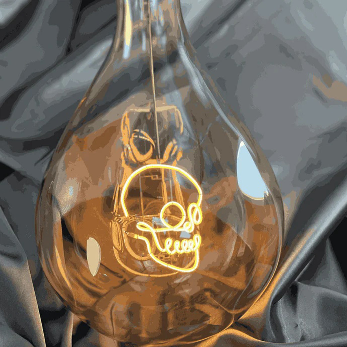 MITB by Elements Lighting Skull Teardrop E27 Bulb | LampTwist
