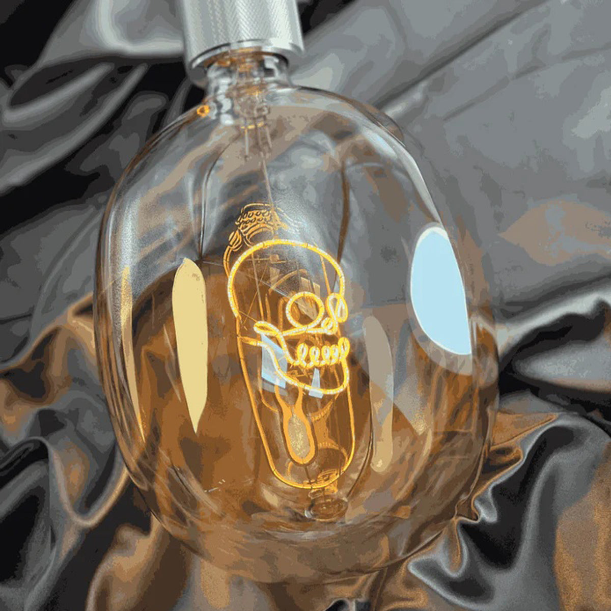 MITB by Elements Lighting Skull Ovale E27 Bulb | LampTwist