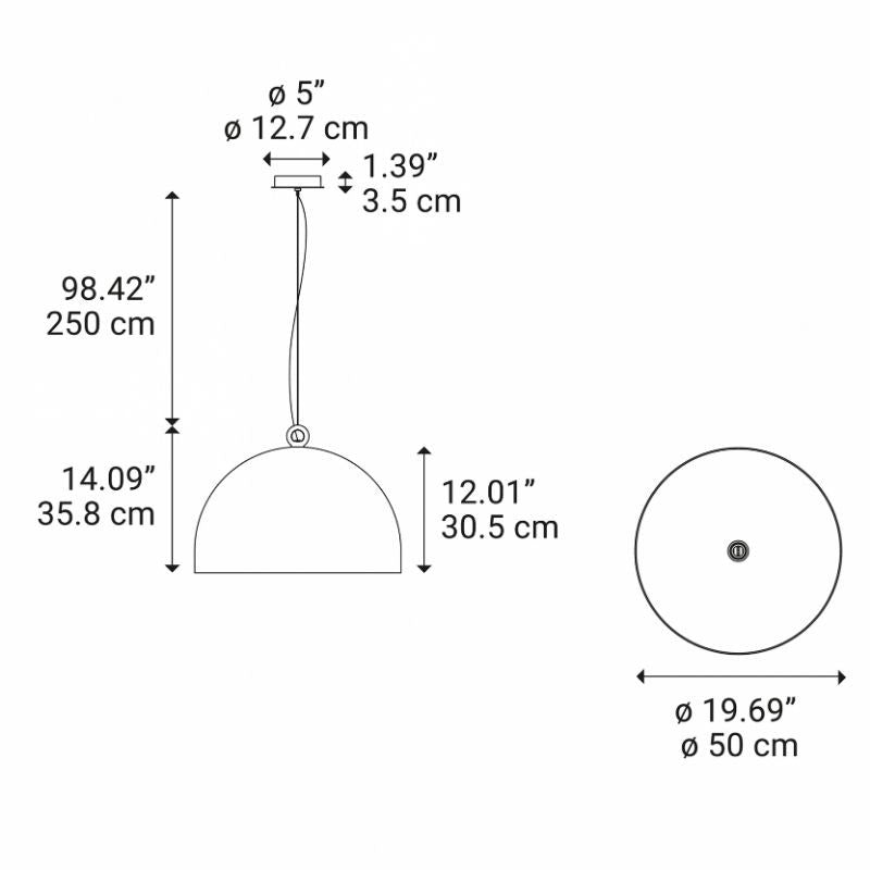 Diesel by Lodes Urban Concrete Large Pendant Lamp